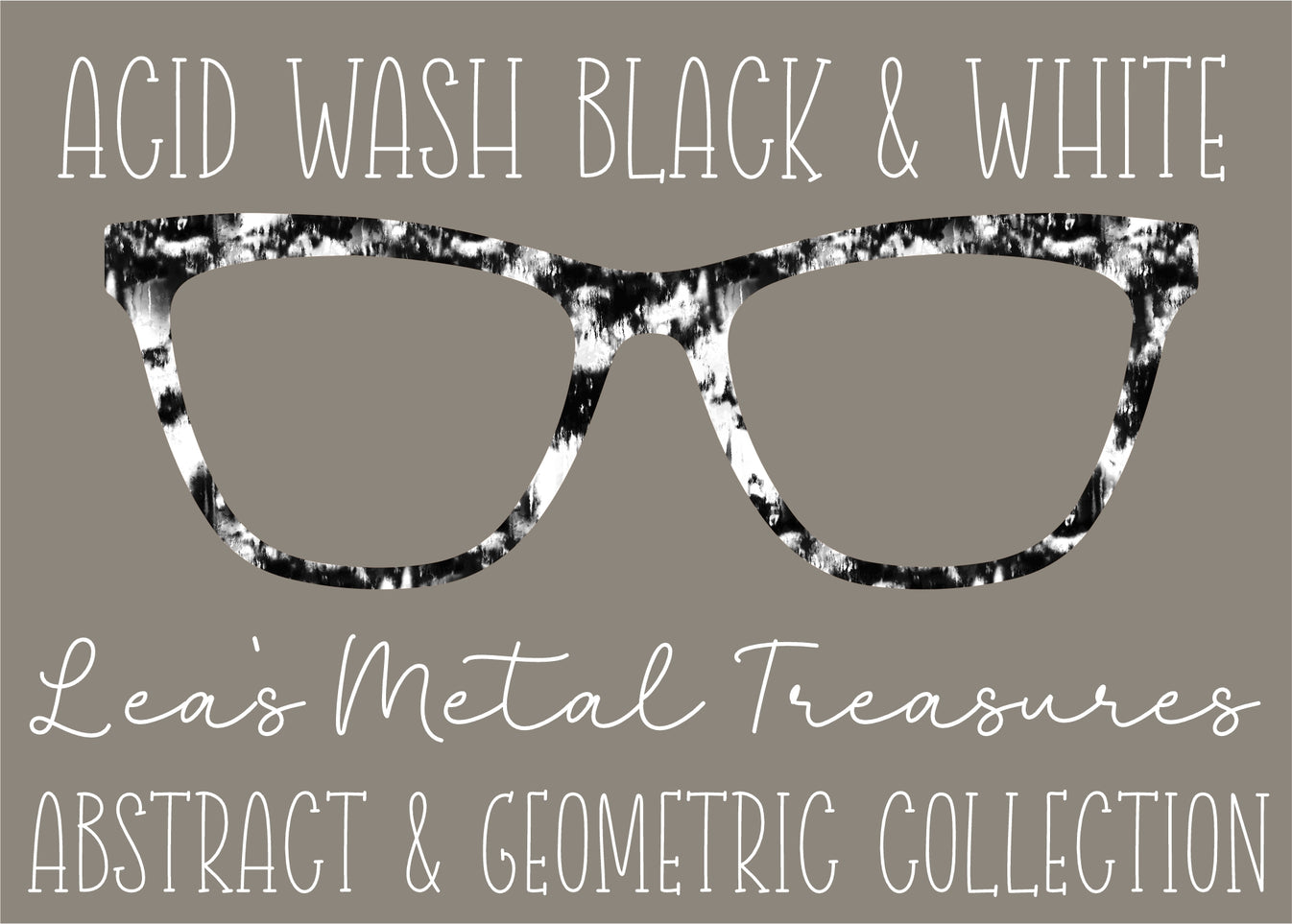 Acid Wash Black and White Magnetic Eyeglasses Topper – Twinkle Twinkle Tees