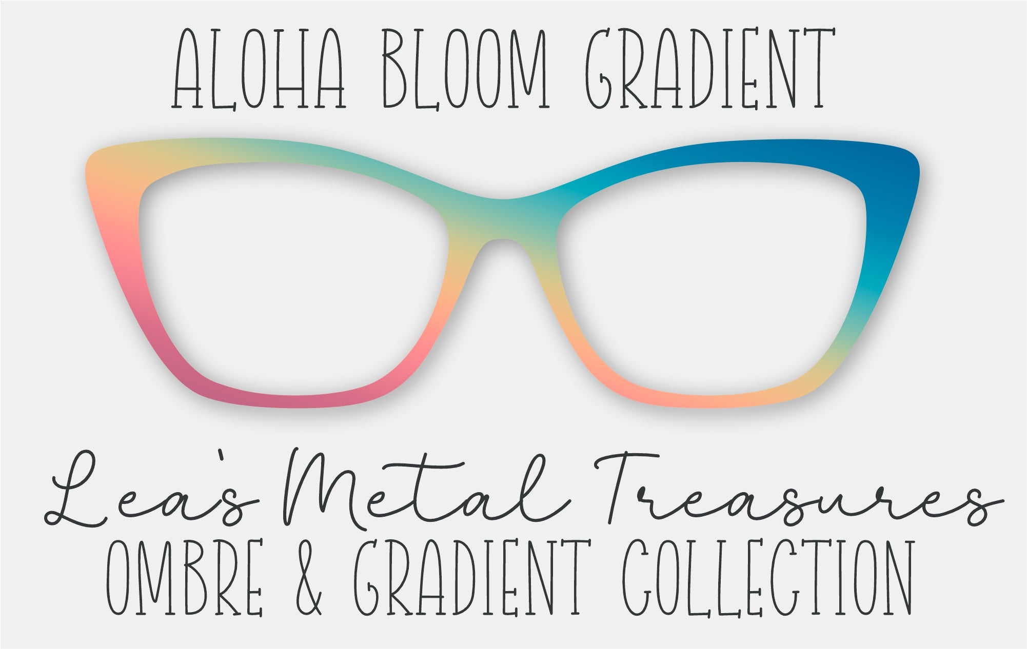 ALOHA BLOOM GRADIENT Eyewear Frame Toppers – Twinkle Twinkle Tees