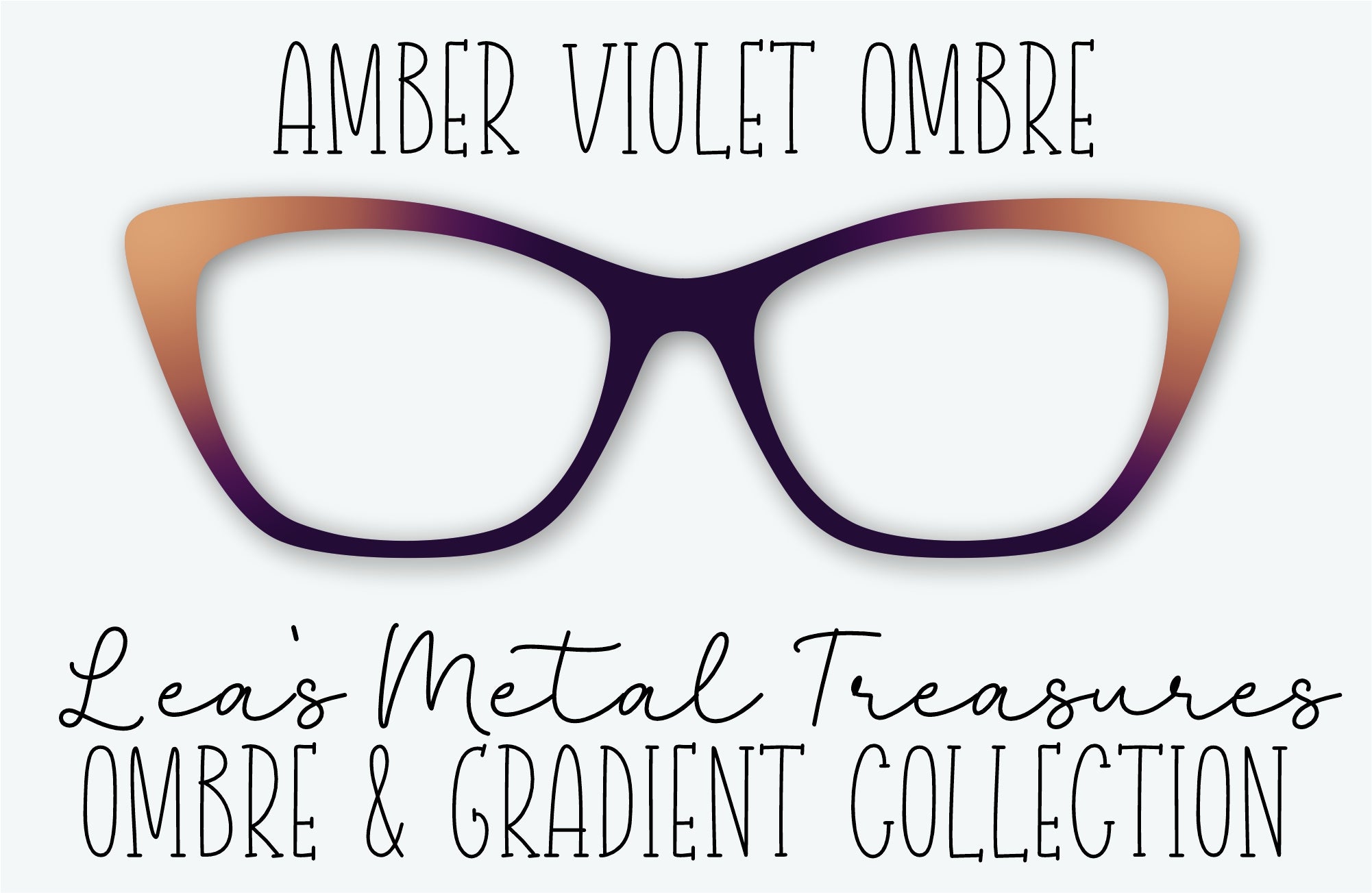 AMBER VIOLET OMBRE Eyewear Frame Toppers – Twinkle Twinkle Tees