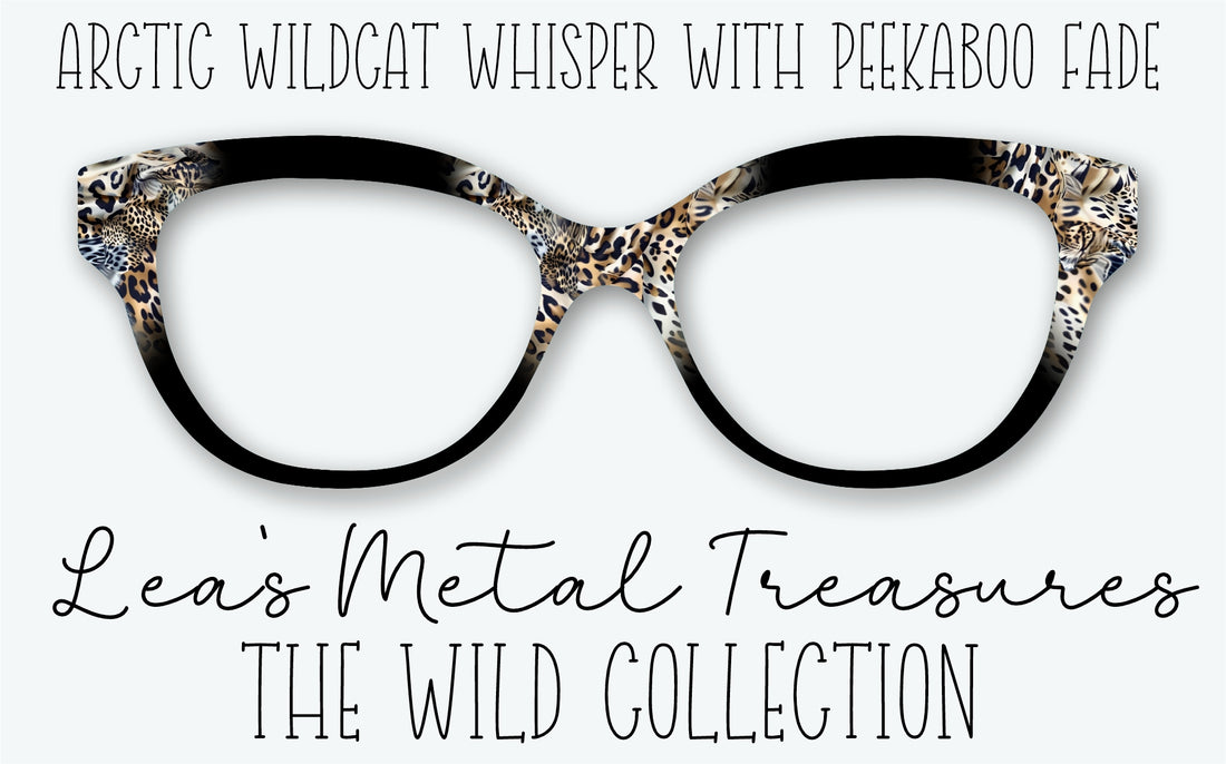 ARCTIC WILDCAT WHISPER WITH PEEKABOO FADE Eyewear Frame Toppers ...