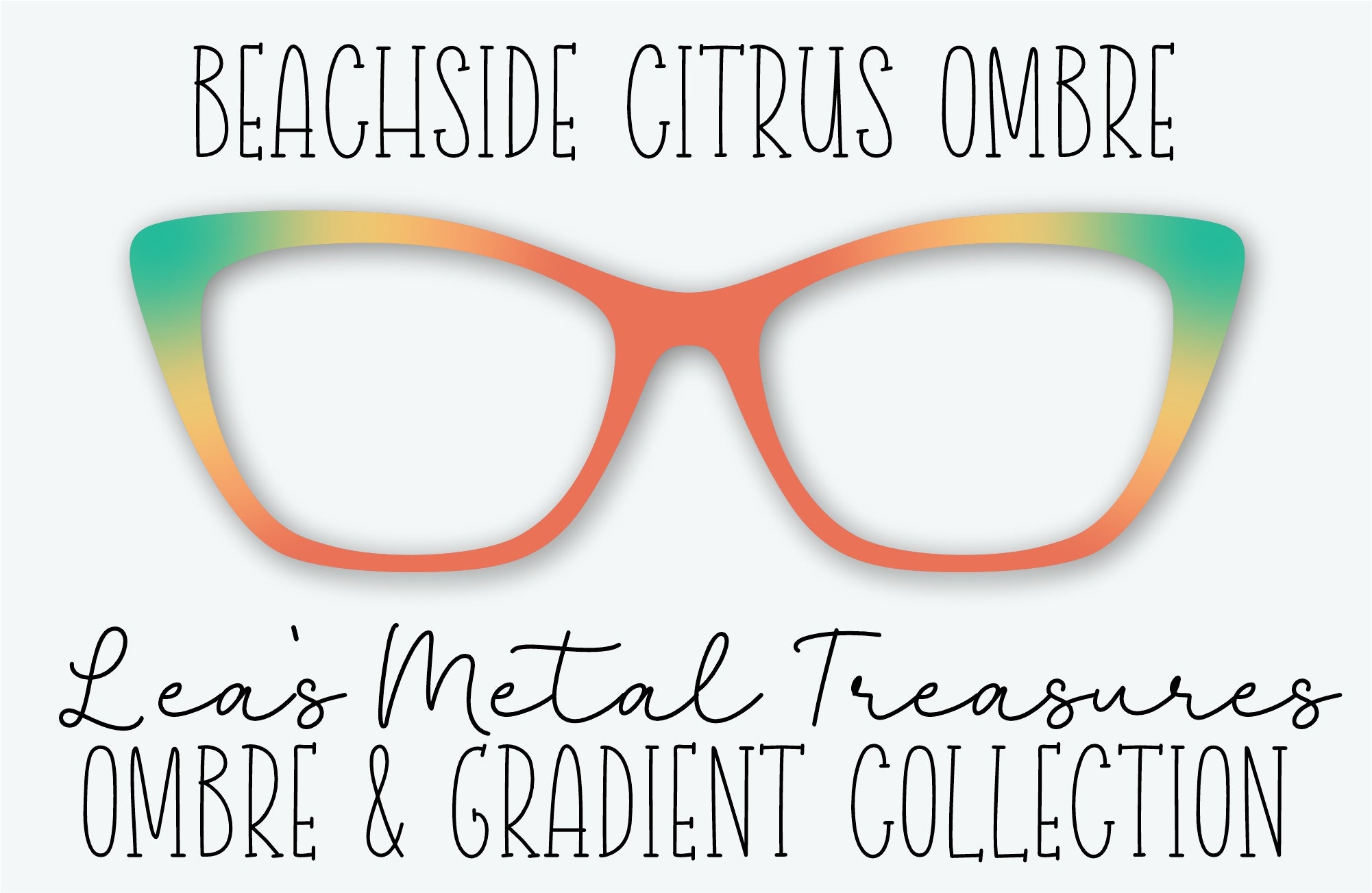 BEACHSIDE CITRUS OMBRE Eyewear Frame Toppers – Twinkle Twinkle Tees