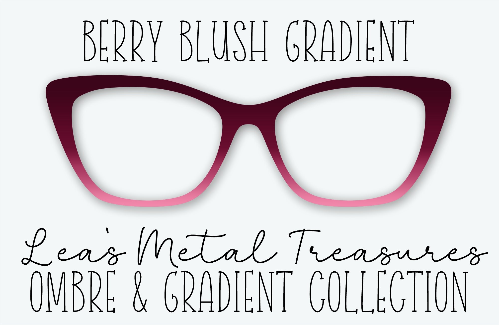 BERRY BLUSH GRADIENT Eyewear Frame Toppers – Twinkle Twinkle Tees