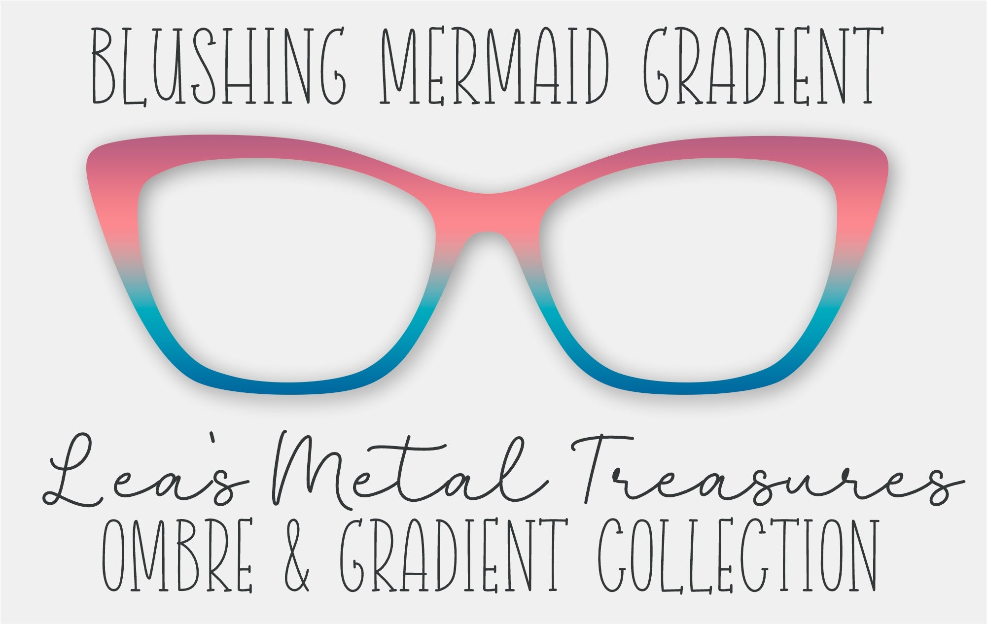 Blushing Mermaid Gradient Eyewear Frame Toppers – Twinkle Twinkle Tees