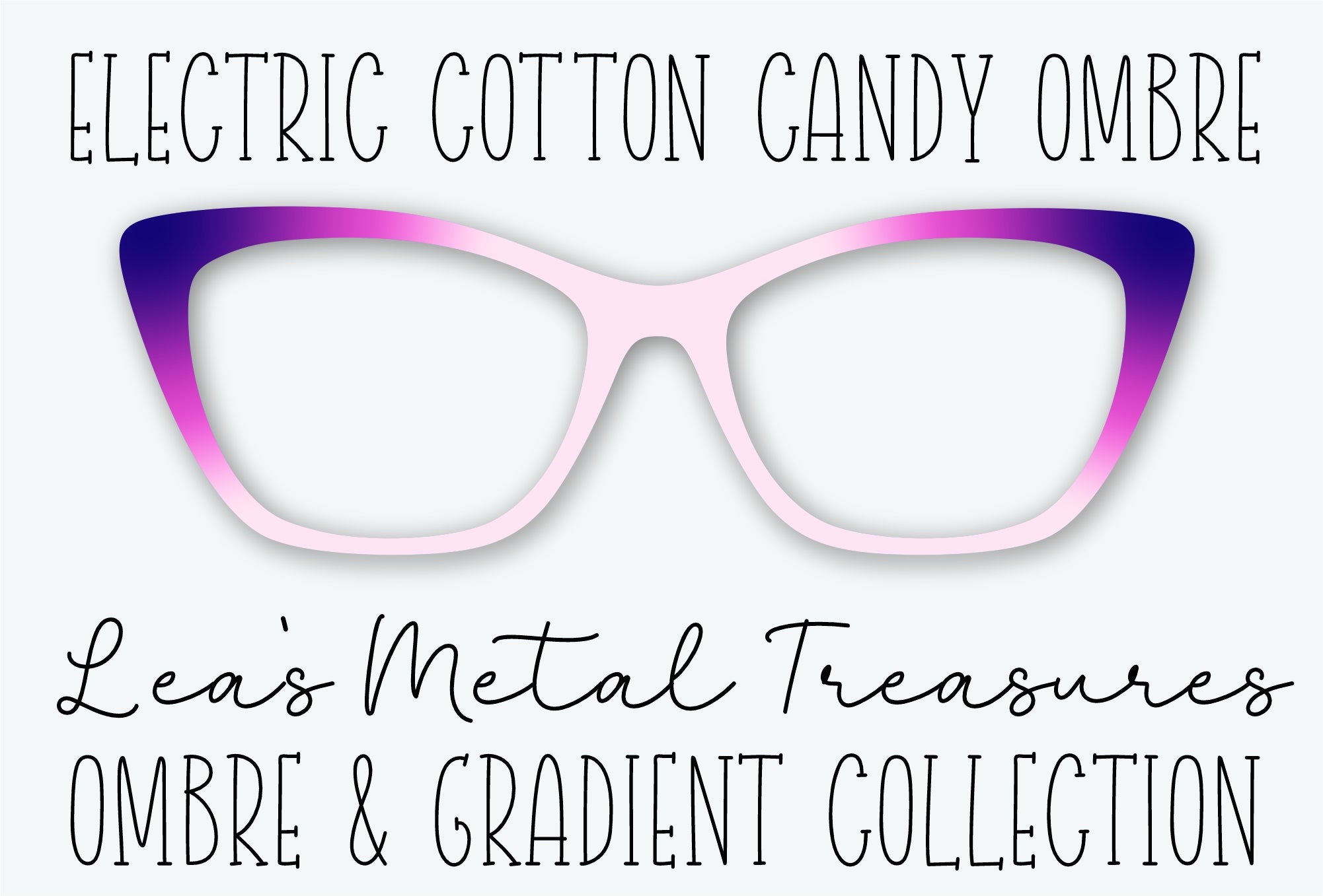 Electric Cotton Candy Ombre Eyewear Frame Toppers – Twinkle Twinkle Tees