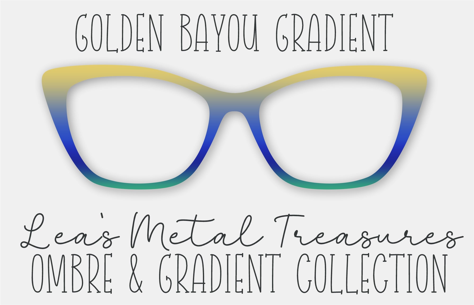 GOLDEN BAYOU GRADIENT Eyewear Frame Toppers – Twinkle Twinkle Tees
