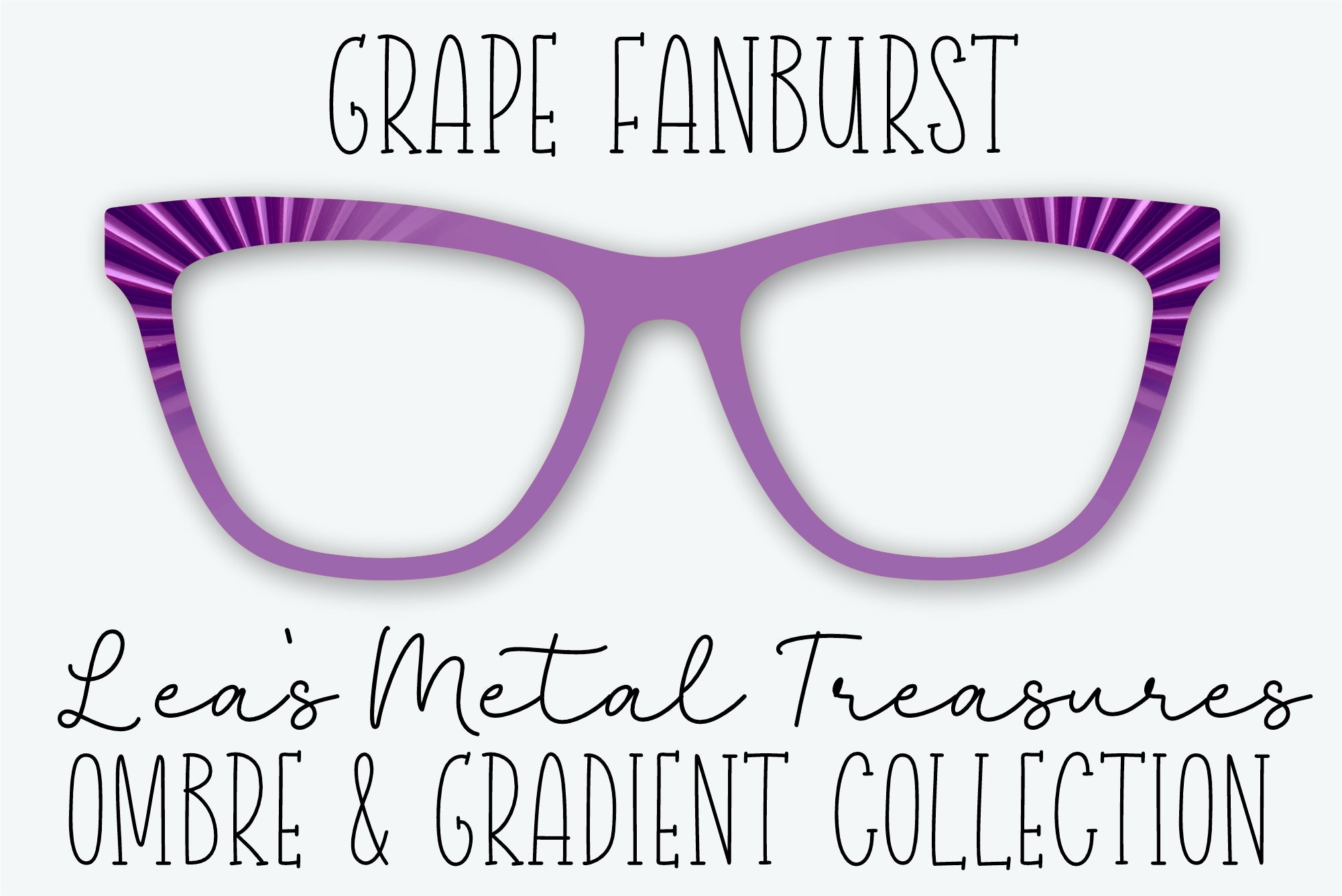 Grape Fanburst Eyewear Frame Toppers – Twinkle Twinkle Tees
