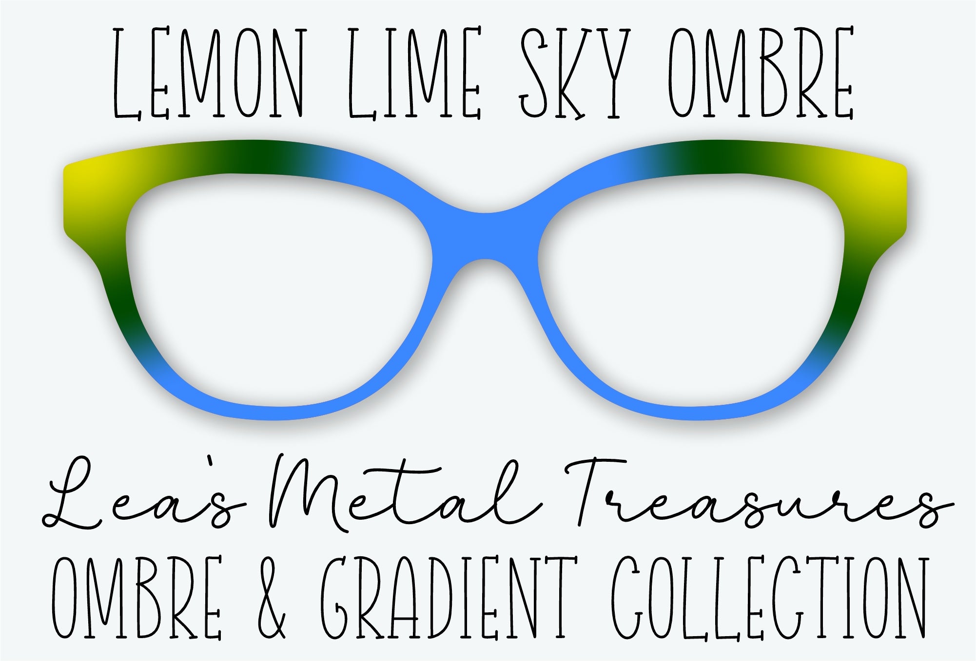 Lemon Lime Sky Ombre Eyewear Frame Toppers – Twinkle Twinkle Tees