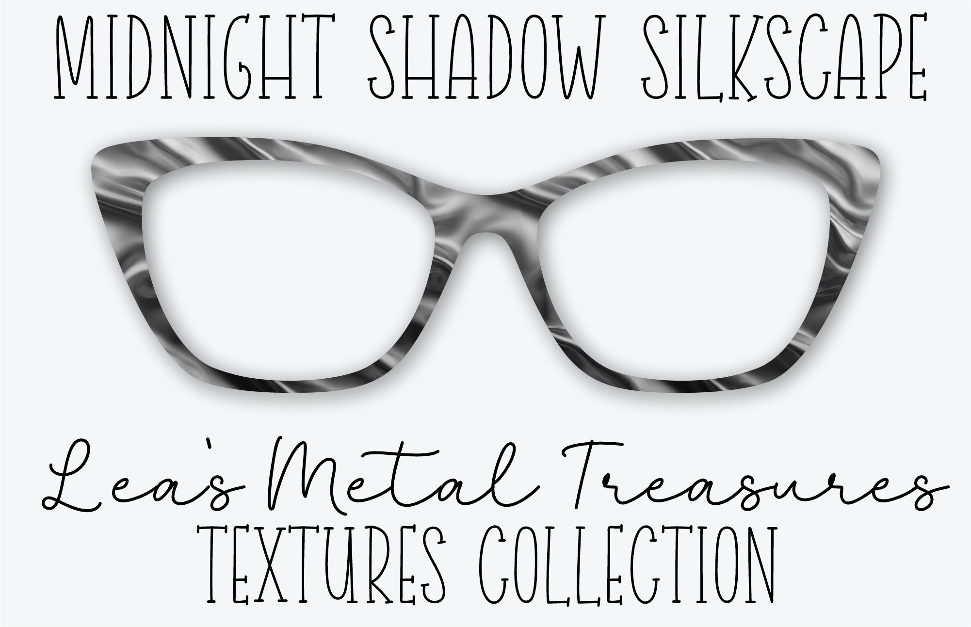 MIDNIGHT SHADOW SILKSCAPE Eyewear Frame Toppers – Twinkle Twinkle Tees