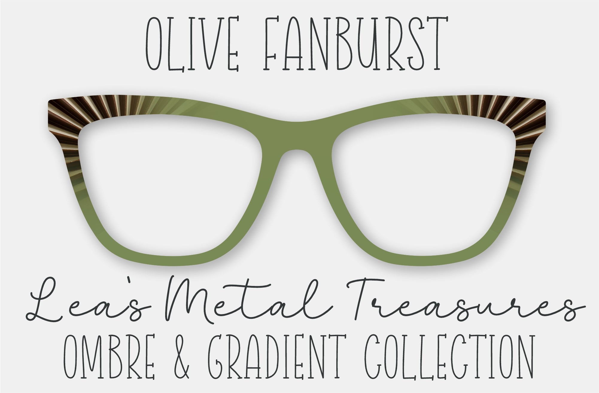 Olive Fanburst Eyewear Frame Toppers – Twinkle Twinkle Tees
