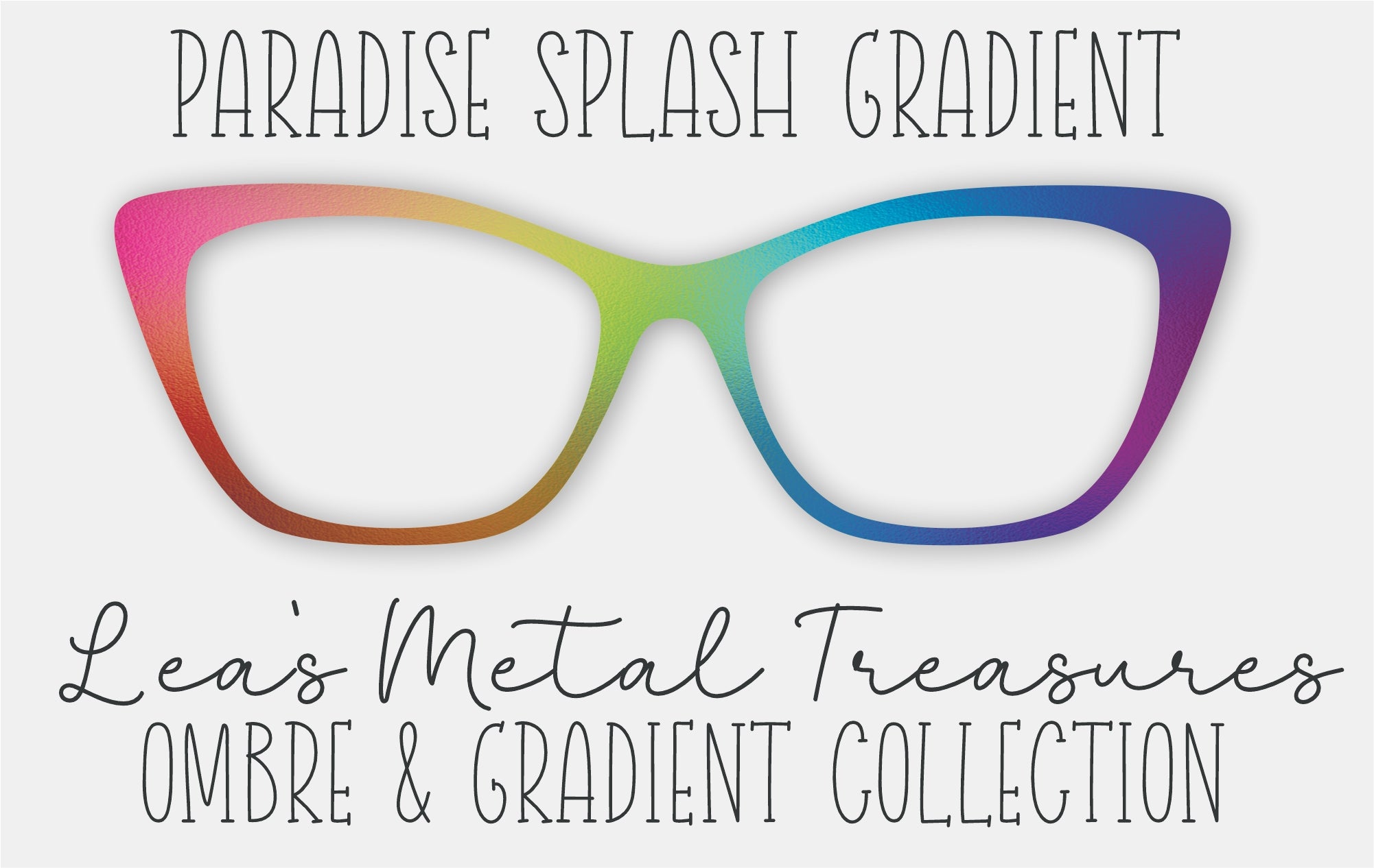 PARADISE SPLASH GRADIENT Eyewear Frame Toppers – Twinkle Twinkle Tees