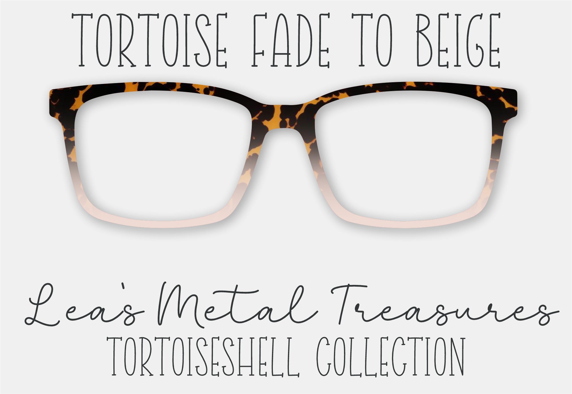 Tortoise Fade to Beige Eyewear Frame Toppers – Twinkle Twinkle Tees