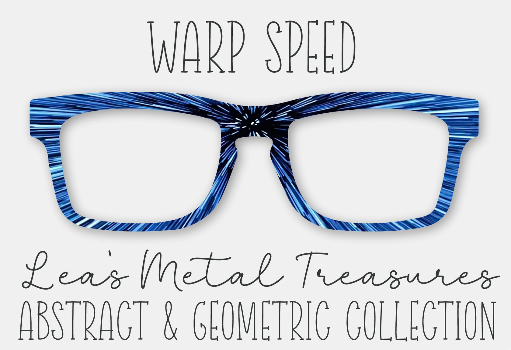 WARP SPEED BLUE Eyewear Frame Toppers – Twinkle Twinkle Tees