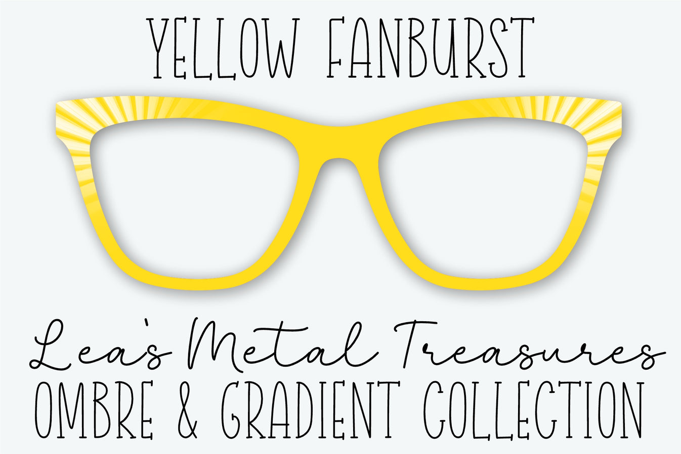 Yellow Fanburst Eyewear Frame Toppers • JANUARY 2026 TOPPER OF THE MON ...