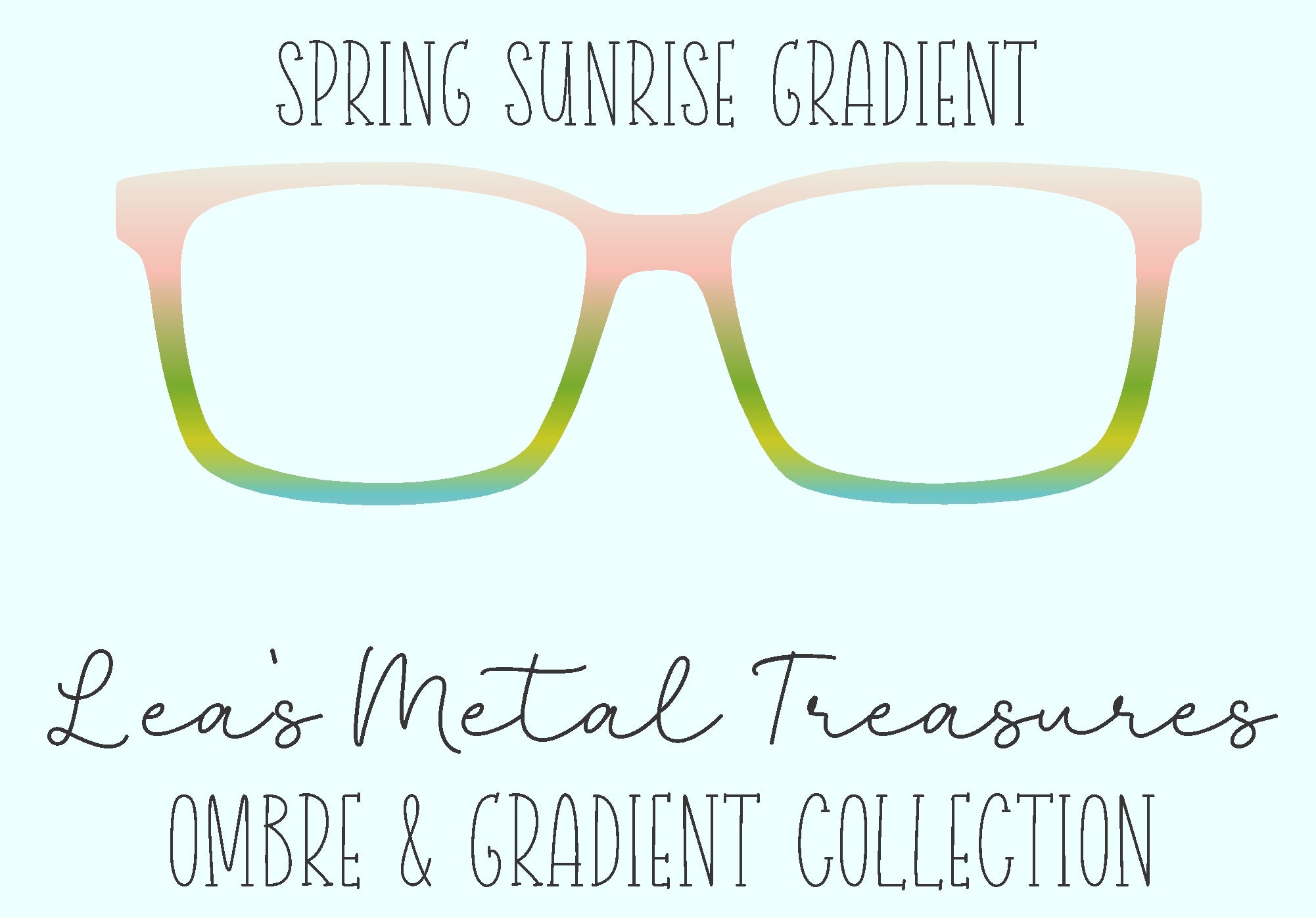 Spring Sunrise Gradient Eyewear Frame Toppers – Twinkle Twinkle Tees